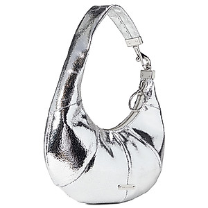 Rebecca Minkoff Mini Croissant Silver One Size