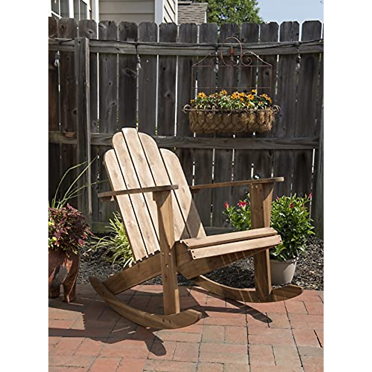 Linon Woodstock Rocking Chair, Teak