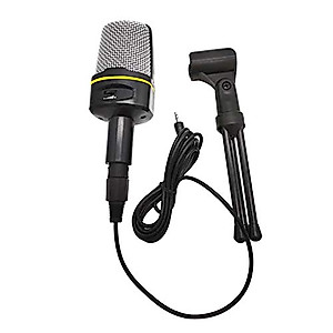 RTBBYU Desktop Wired Microphone Laptop Computer Adjustable Tripod Microphone Online Chatting Live Streaming Mic