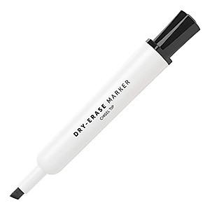 Office Depot 100% Recycled Low-Odor Dry-Erase Markers, Chisel Point, Black, Pack of 4, BY106608-4BK