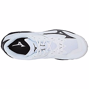 Mizuno Wave Lightning Z6 Womens Volleyball Shoe, White/Black, 10.5