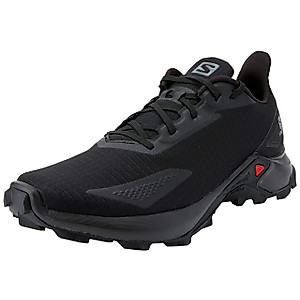Salomon ALPHACROSS Blast Trail Running Shoes for Men Sneaker, Black/Black/Black, 8