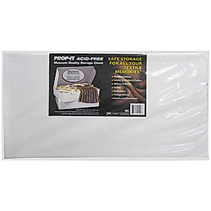S.A. RICHARDS 1406 Prop-IT Museum Quality, Acid-Free Storage Chests for Textiles, Single Garment and Needlework Size (3" x 24" x 20"), Multi-Color