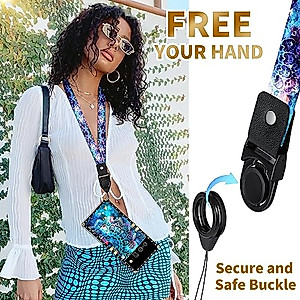 Loheckle for Pixel 7 Pro Case for Women, Designer Cases for Google Pixel 7 Pro with Ring Stand Holder and Lanyard, Stylish Mandala Luxury Cover for Pixel 7 Pro 6.7 Inch