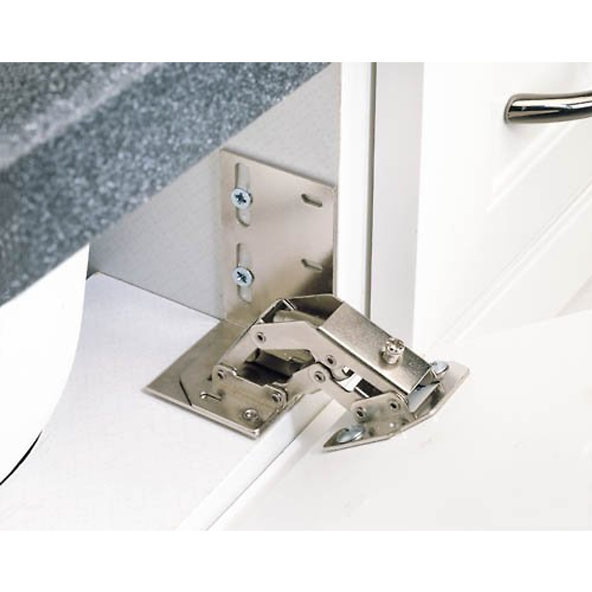 Tip-Out Tray Slim Cut-To-Size with 1 Pair ETH Hinges/End Caps Sink & Base Accessories - 6541-36-11-ETH - 36"W x 1-11/16"D x 3-15/16"H - White