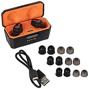 Klein Tools AESEB1 Bluetooth Jobsite Earbuds, Wireless Hearing Protection Earplugs with 28dB Noise Reduction Rating, 15-Hour Playtime