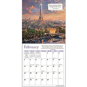 Thomas Kinkade Lightposts for Living 2024 Wall Calendar