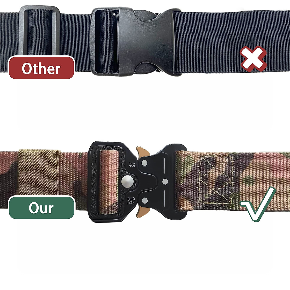 PARIS IN RAIN Travel Belt for Luggage - Stylish & Adjustable Add a Bag Luggage Strap for Carry On Bag - Airport Travel Accessories for Women & Men (Camouflage), (KK-04)
