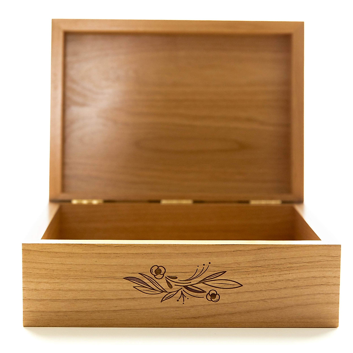 Garden Of Flowers Alfred Lord Tennyson Quote Wood Keepsake Box [Personalized Custom Gifts, Anniversary, Wedding, Baby, Memory]