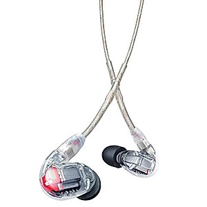 Shure SE846 PRO Wired Earbuds - Professional Sound Isolating Earphones, Four High Definition MicroDrivers and True Subwoofer, Secure In-Ear Fit, Detachable Cable, Durable Quality - Clear (SE846-CL)
