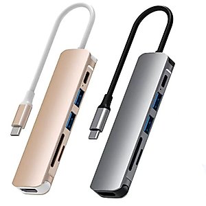 USB C Hub HDMI Multiport Adapter for MacBook Pro/Air/Swith and More Smart Type-c Device, USBC Converter Docking Station