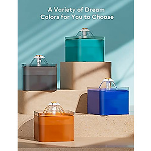 AONBOY Cat Water Fountain, Ultra Silent Cat Fountain 67oz/2L, with LED Light, Activated Carbon Filter, Pet Water Fountain for Cats and Small Dogs