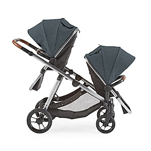 Contours Second Seat Accessory for Contours Legacy Stroller Only, Convert Your Legacy Stroller from Single to Double Mode, No Accessories Needed, (Front Position Only) - Washed Teal