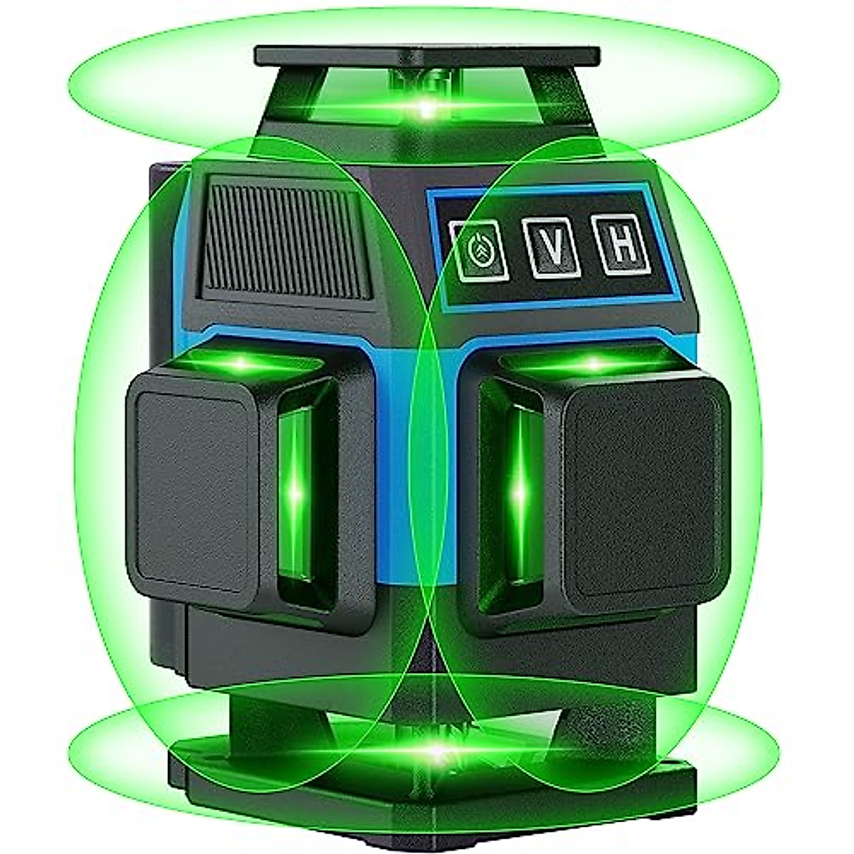 Laser Level Self Leveling - Jkaoclever 16 Lines 4x360° Level Tool, 150FT Green Cross Line Lazer Level for Construction/Picture Hanging -2 Rechargeable Batteries, Wall Bracket