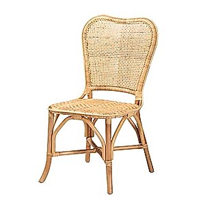 Baxton Studio Irene Dining Chair, One Size, Natural Brown
