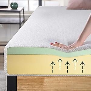 ZINUS 6 Inch Ultima Memory Foam Mattress, Full, Fiberglass Free, Pressure Relieving, CertiPUR-US Certified, Mattress in A Box, White