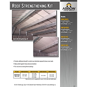 Arrow Roof Strengthening Kit for 10' x 12 (Except Swing Door Sheds), Steel