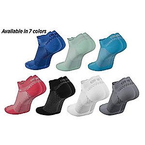 OS1st Plantar Fasciitis Socks FS4, Plantar Fasciitis Relief, Arch Support and Overall Foot Health (No Show, Mint, Medium)