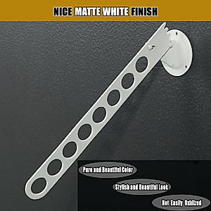 Alise Wall Mounted Clothes Drying Rack, Stainless Steel Adjustable Laundry Room Hanging Rack, Laundry Clothes Hanger Rack Space Saving for Laundry Closet Bathroom Bedroom