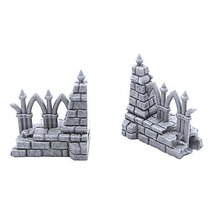 Cemetery Ruins Bundle by Terrain4Print, 3D Printed Tabletop RPG Scenery and Wargame Terrain for 28mm Miniatures