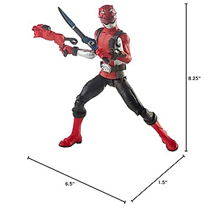 Power Rangers Beast Morphers Red Ranger 6" Action Figure Toy Inspired by The TV Show