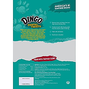 Dingo Dental Twists for Small and Medium Dogs, 35-Count