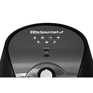 Elite Platinum EAF-658 Electric 6.5Qt Air Fryer, XXL Capacity, 4.75Lbs of Food, 1700WOil-Less Healthy Cooker Timer & Temperature Controls, 26 Recipe Cookbook