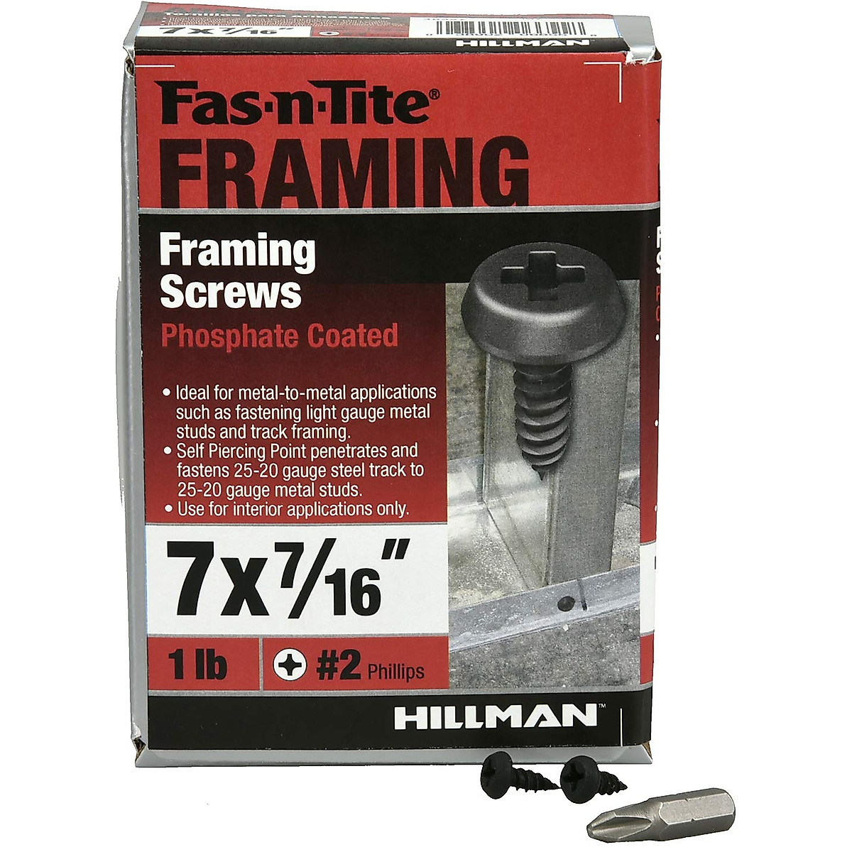 Fas-N-Tite Phosphate-Coated Framing Screw (#7 x 7/16")