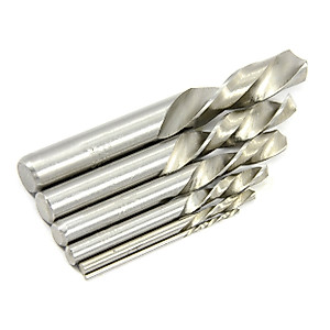 Forney 20510 Drill Assortment, Industrial Pro Left Hand HSS Screw Machine Length Stubby, 6-Piece