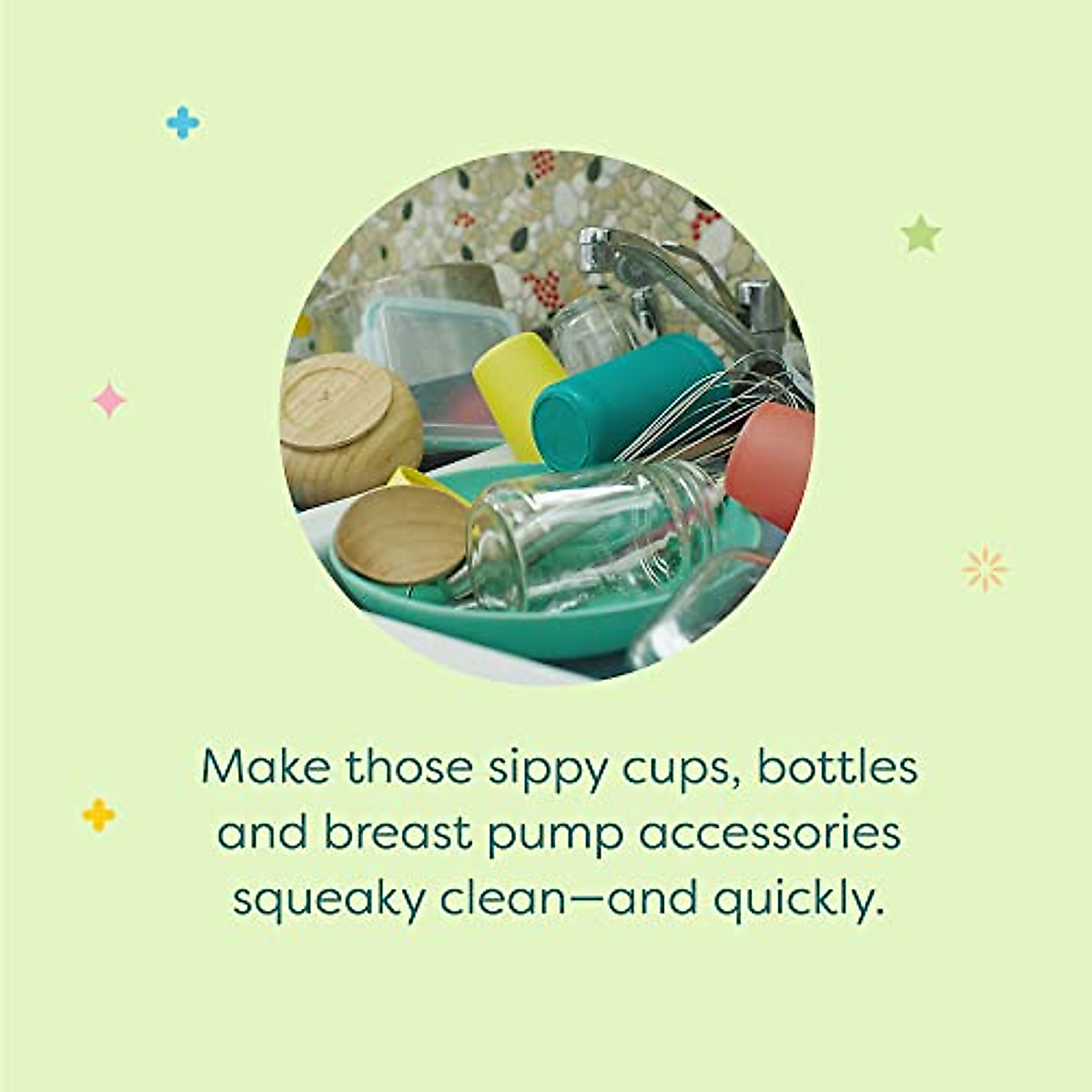 Babyganics Foaming Dish & Bottle Soap, Fragrance Free, Plant-Derived Cleaning Power, Removes Dried Milk, 32 Fl Oz (Pack of 2), Packaging May Vary