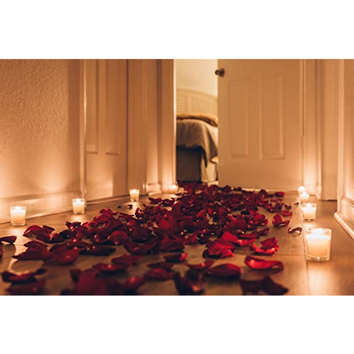 Romance Helpers Romance-in-a-Box Romantic Gift Box Romantic Decorations for Special Night | Romantic Basket with Candles and Rose Petals