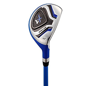 Precise Distinctive Right Handed Junior Golf Club Set for Age 9 to 12 (Height 4'4" to 5') Set Includes: Driver (15"), Hybrid Wood (22*), 2 Irons, Putter, Bonus Stand Bag & 2 Headcovers