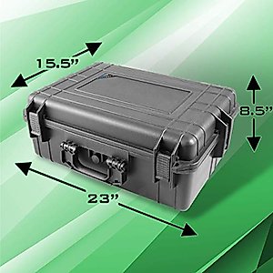 CASEMATIX Hard Shell Travel Case Compatible with Xbox Series X Console, Controllers, Headset and Other Accessories - Waterproof and Crushproof Carrying Case with Customized Foam Interior