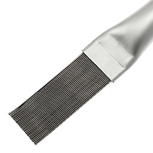 ZRM&E Stainless Steel Fin Comb Brush Air Conditioner Fin Repair Tool Universal Folding Brush Cleaning Tool 14x2.5cm