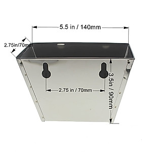 HAIICEN Stainless Bottle Cap Opener Wall Mounted Beer Bottle Opener with Cap Catcher Matte Silver