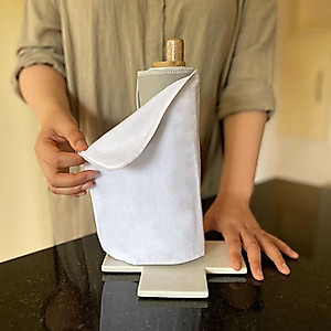 haakaa Reusable Cotton Cloth Wipe - Ultra Soft Absorbent Baby Diaper Wipe|Washable Home Kitchen Cleaning Rags|Safe Personal Baby Care Tissue -16PK Size L