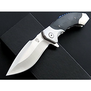 Eafengrow EF15 Folding Blade Knives 7.9 inch 9Cr18Mov Blade and G10 Handle Outdoor Camping Knife