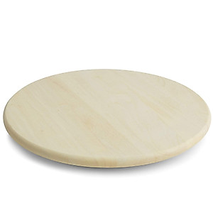 Woodard & Charles Round Lazy Susan Turntable with Stainless Steel Ball Bearing Mechanism (Whitewash)