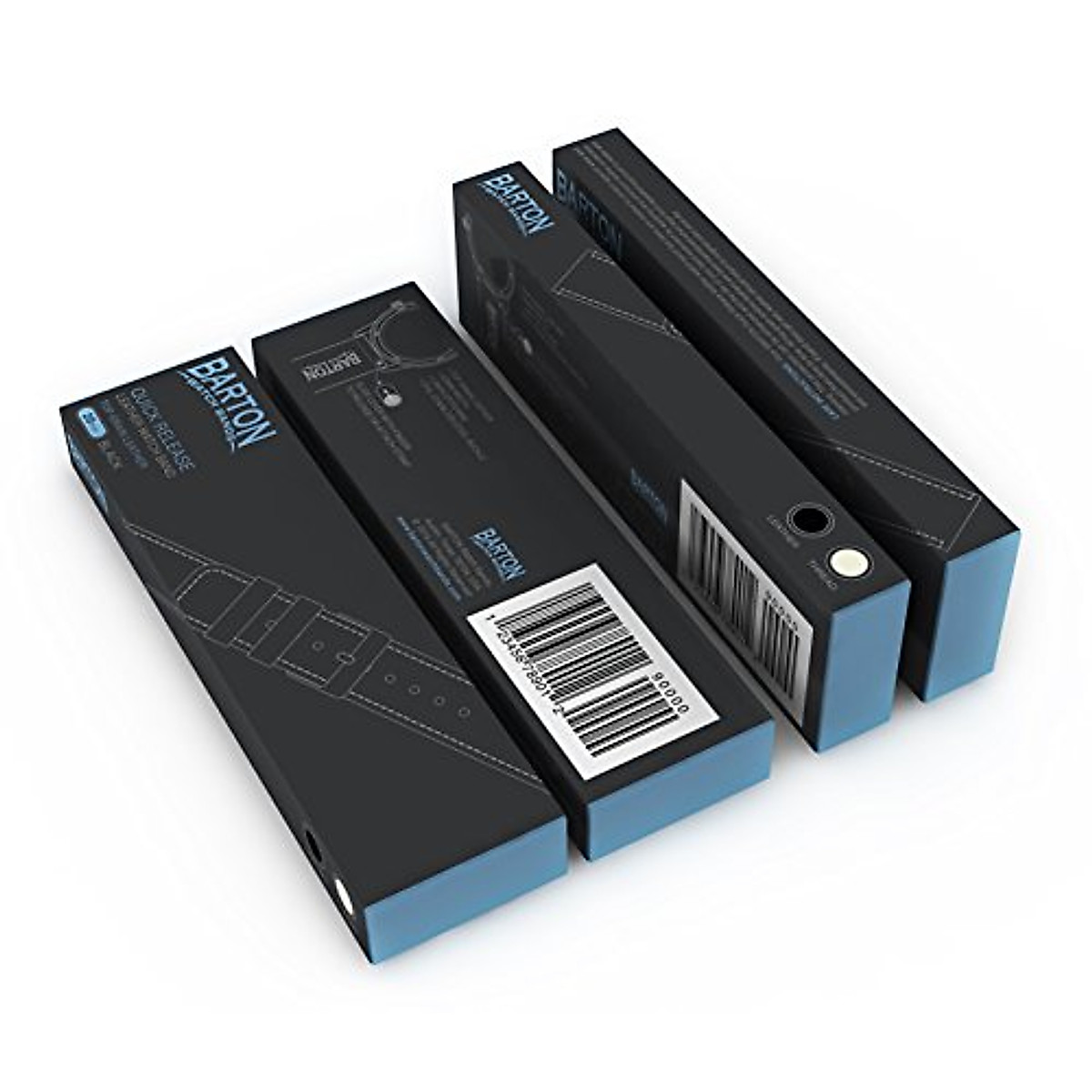 BARTON WATCH BANDS Quick Release Top Grain Leather Watch Band Strap, Espresso Leather/Espresso Stitching, 20mm