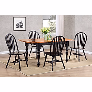 Sunset Trading Black Cherry Selections Dining Chairs, Distressed Antique rub Through