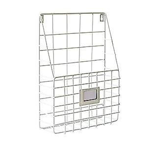 BKDFD Living Room Dormitory Rack Organizer Wire Basket Wall-Mounted Hanging File (Color : OneColor, Size : 1)