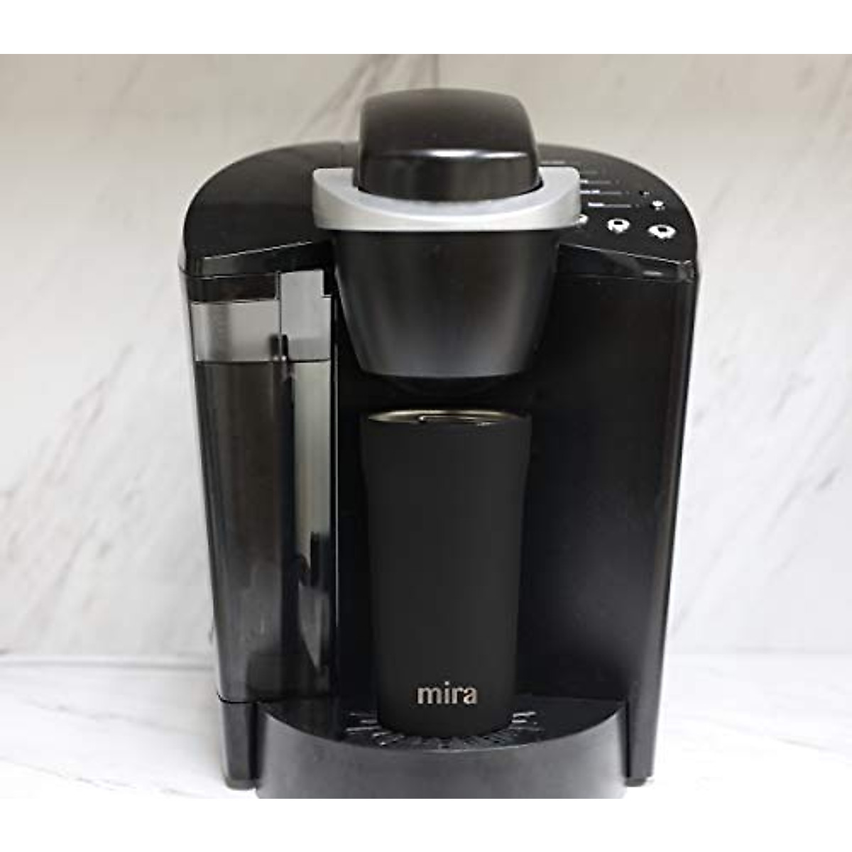 MIRA 16 oz Stainless Steel Insulated Travel Mug with lid - Spill Proof Vacuum Insulated Car Tumbler Cup for Coffee & Tea - Thermos Keeps Drinks Steaming Hot or Ice Cold - Black