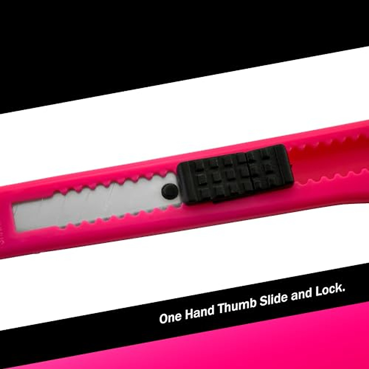 50x Bulk Small Neon Pink Utility Knife Box Cutters Snap Off Blade 9MM Blade