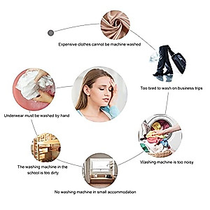 Portable Mini Washing Machine, Portable Turbo Washer with USB Powered Turbine Washing Machine for Underwear, Socks, Baby Clothes