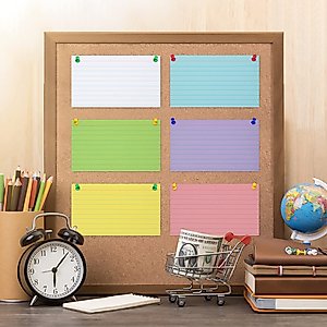 Index Cards 3x5, Ruled Index Cards, Flash Cards for Studying, Colored Index Cards, Note Cards, Study Cards, 210 pcs Lined Colored Index Flashcards for Office and School Suplplies