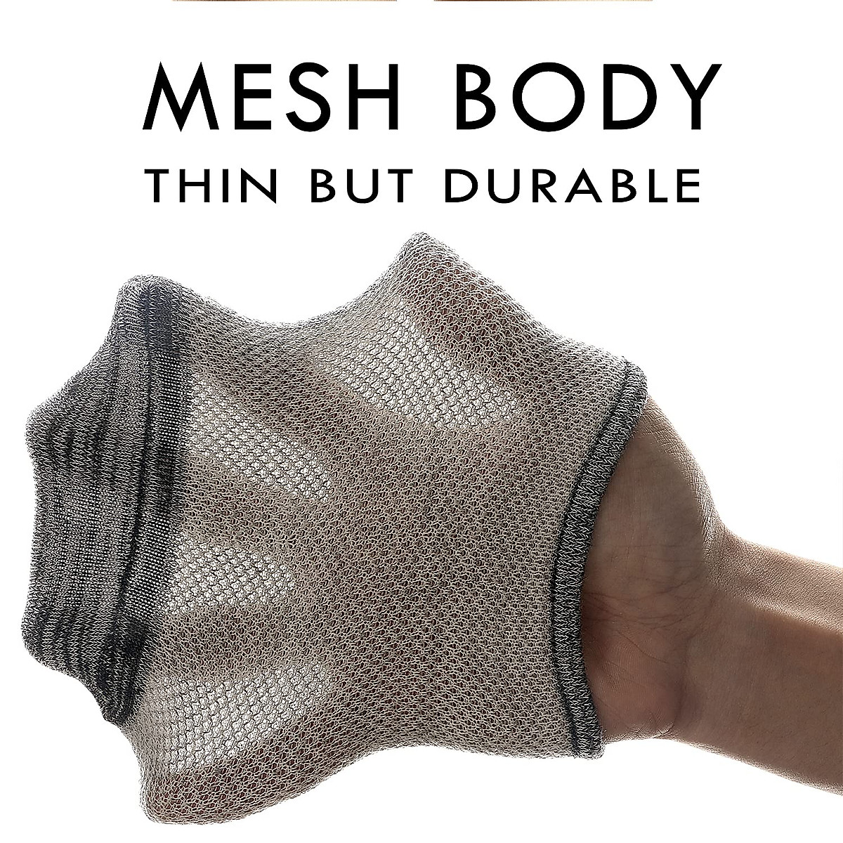 Mottee&Zconia Mens No Show Socks Casual Low Cut Non-Slide Socks Mesh Top Cotton Sock 5 Pack Size11-13