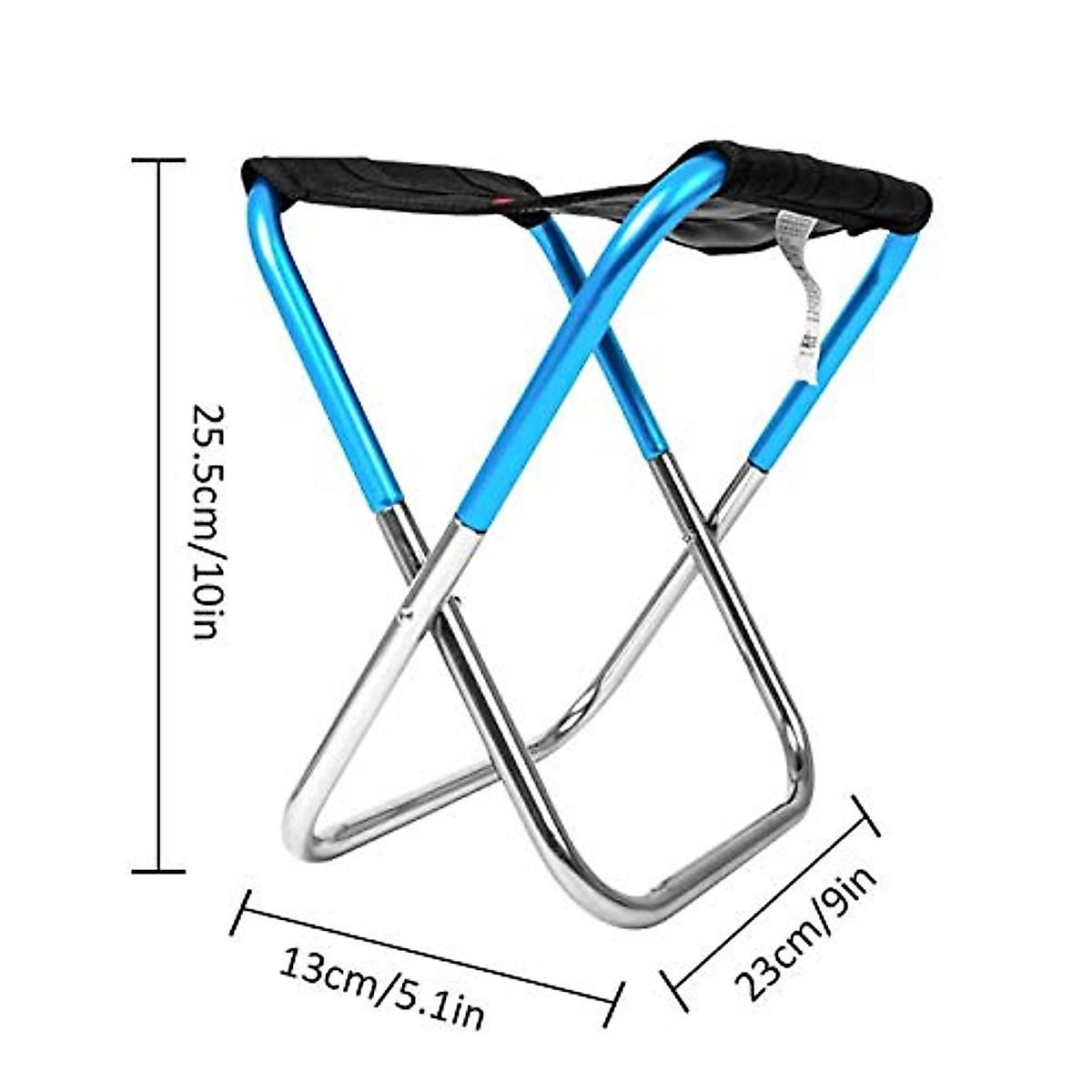 TRENTSNOOK Exquisite Camping Stool Outdoor Folding Chair Simple Folding Stool Portable Camping Fishing Train Stool Stool Camping Chair (Color : RED)