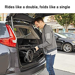 Graco Ready2Grow LX 2.0 Double Stroller Features Bench Seat and Standing Platform Options, Clark