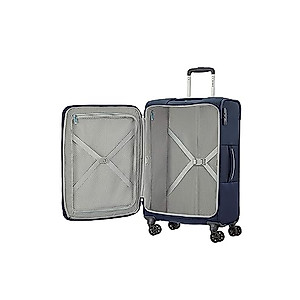 Samsonite Popsoda Luggage- Suitcase, Spinner L erweiterbar (78 cm - 112.5 L), Blau (Dark Blue)