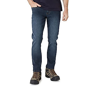 Weatherproof Vintage Men's Jeans | Super-Soft Denim Jeans | Stretch Jeans for Men | Blue & Black Jeans for Men | Slim Fit Jeans | Dark Blue Jeans for Men | Size 36W x 30L